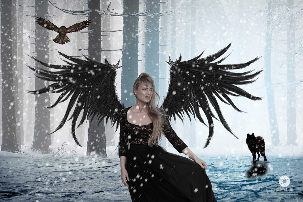The Winged Girl | Fantasy Surreal Scene | Photoshop Tutorial | Photo ...